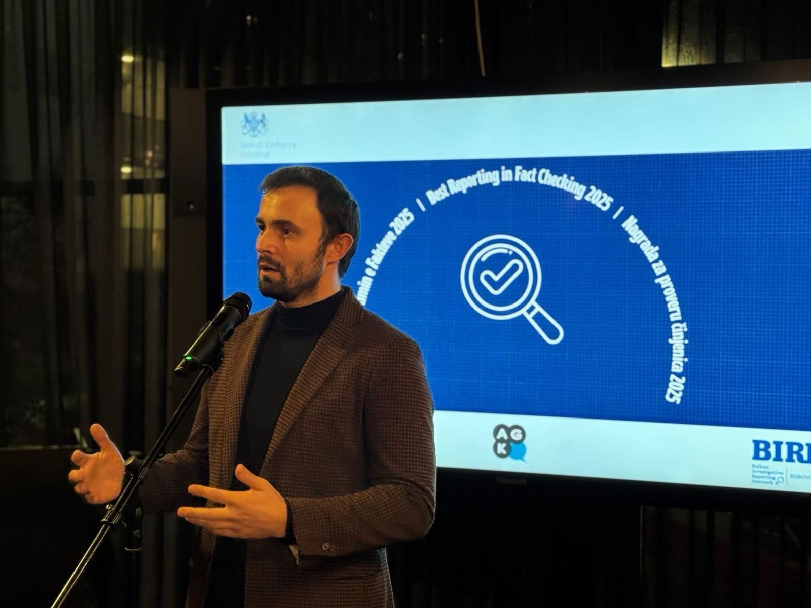 Jury chairman – Fact-Checking Award 2025 - Dren Gerguri